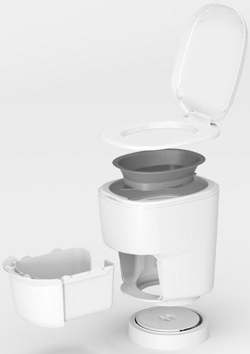 Die Clesana-Toilette: wasserlos, chemiefrei & jetzt auch mobil...