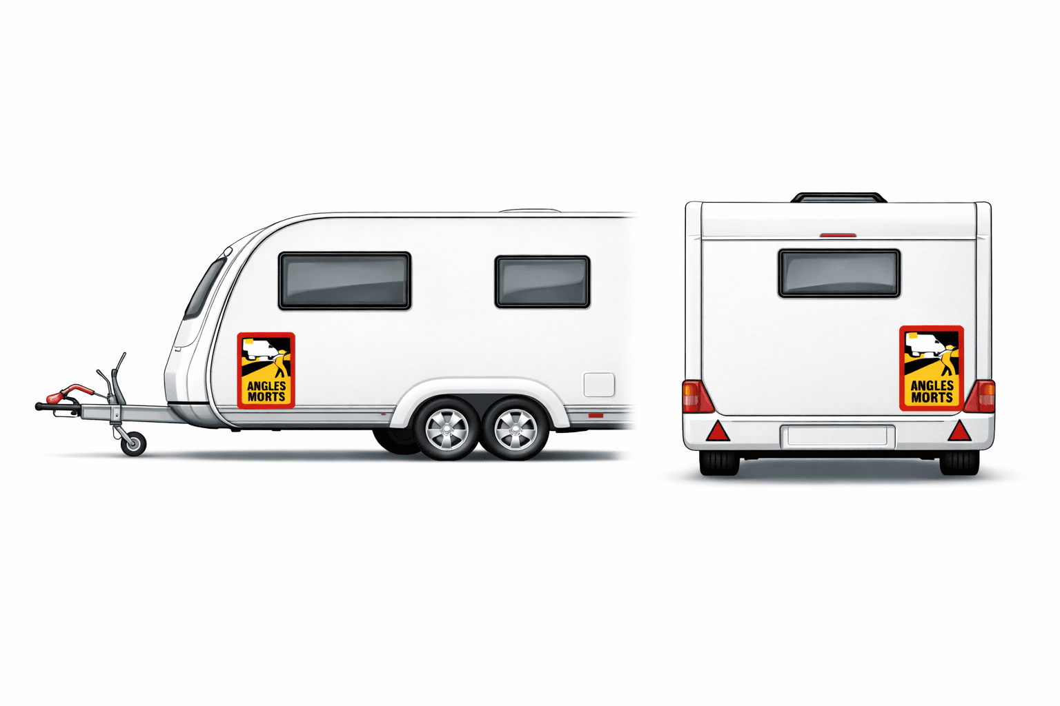 Angles-Morts / Toter-Winkel-Aufkleber - Alle Infos für Camper